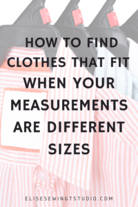 How to use size charts for women’s clothing | Elise's Sewing Studio